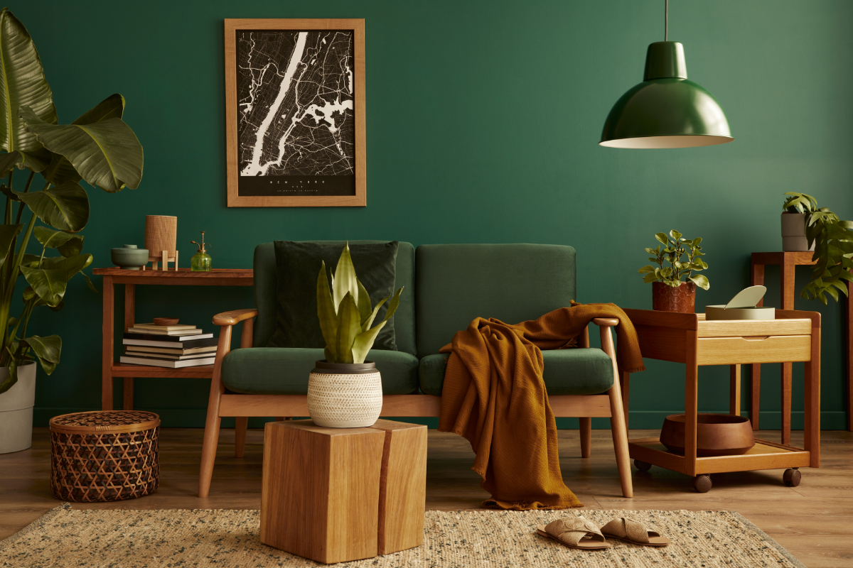 Best Furniture Colors for Green Walls (15 Ideas To Try)