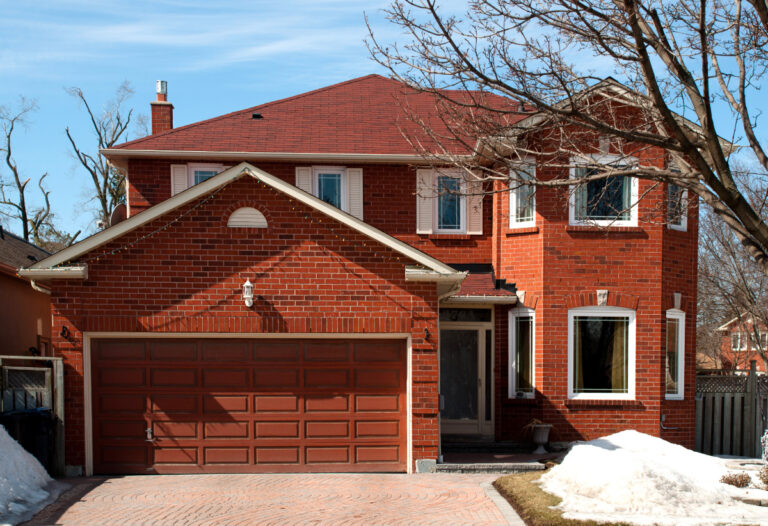 14 Best Garage Door Colors to Boost Red Brick House Exterior